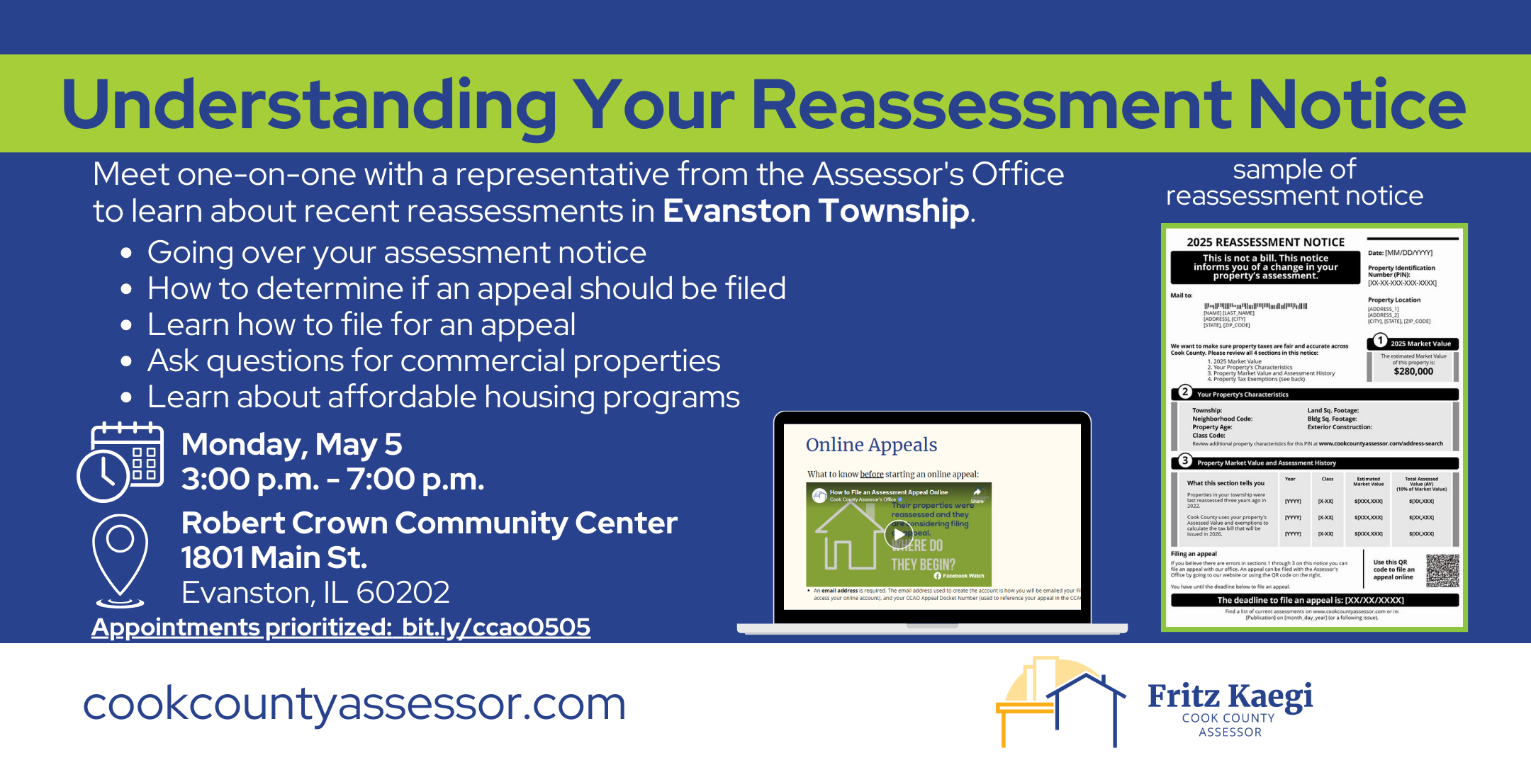 Understanding Your Reassessment Notice | One-on-One Assistance Evanston Township | Cook County ...